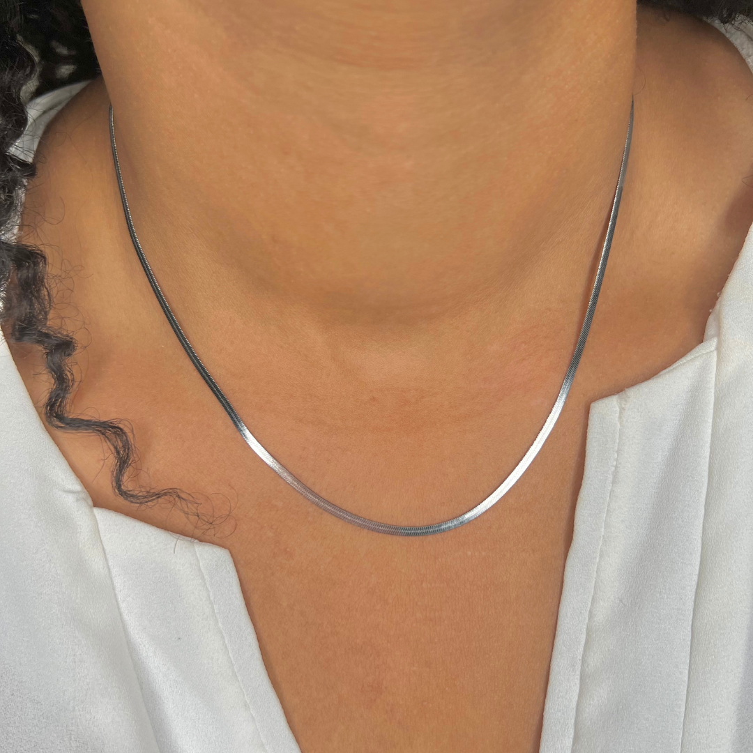 Sasha Herringbone Necklace | Glitsen Jewelry Store
